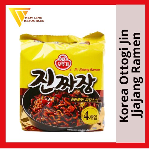 Korea Ottogi Jin Jjajang Ramen (135g x 4 packs) | Shopee Malaysia