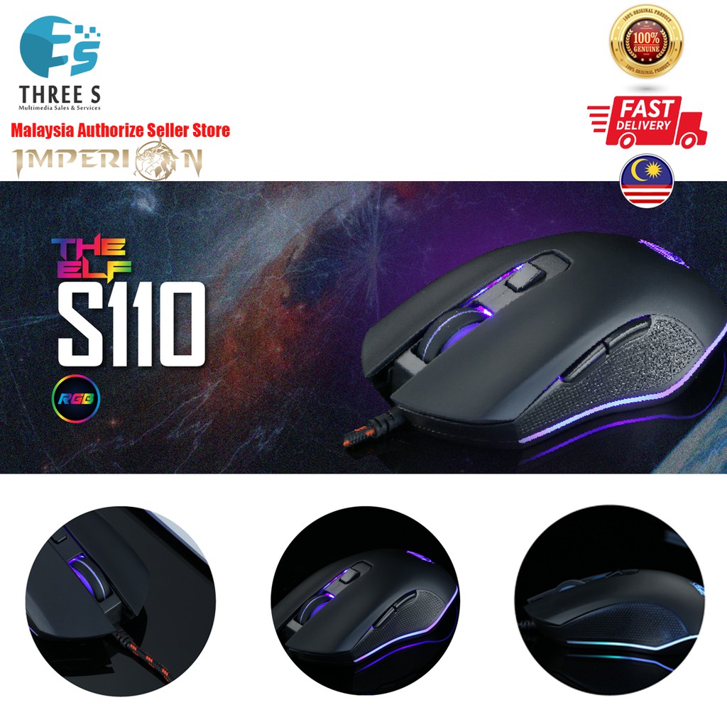 Imperion The ELF S110 Gaming Mouse 3200dpi | Shopee Malaysia