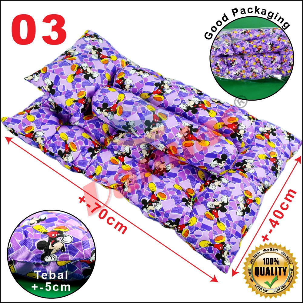 Tilam Baby / Baby sponge mattress ( newborn set) 4 in 1 - Mickey Mouse ...