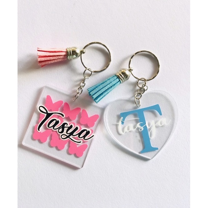 Custom Arcylic Keychain With Name / Custom Design Keychain | Shopee ...
