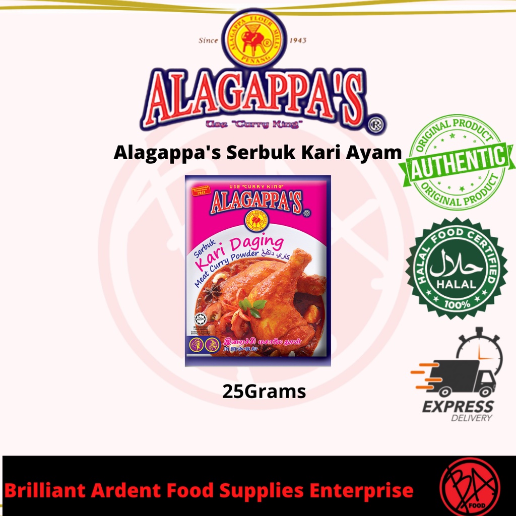 Alagappa's meat curry powder (25g) | Shopee Malaysia