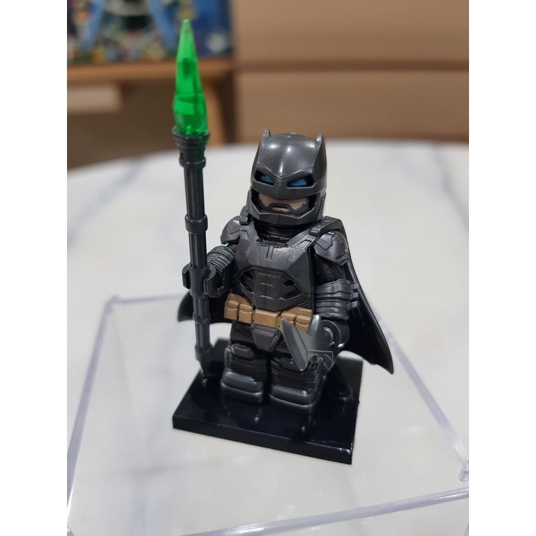 Batman Armored minifigure DC building block (dark grey) | Shopee Malaysia