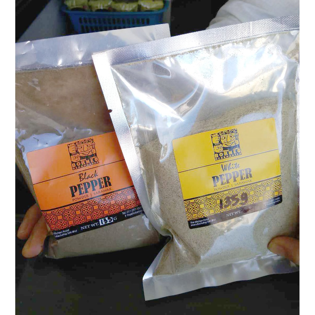 2in1 Value Set Sarawak 100% Pure White Pepper and Black Pepper Packet ...