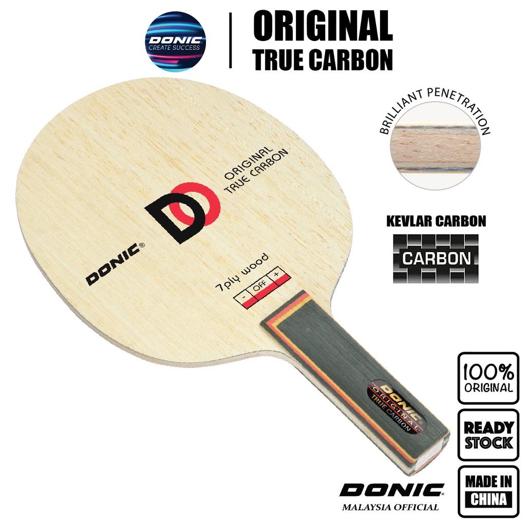 Donic Original True Carbon Brilliant Attacking Penetration Table Tennis ...