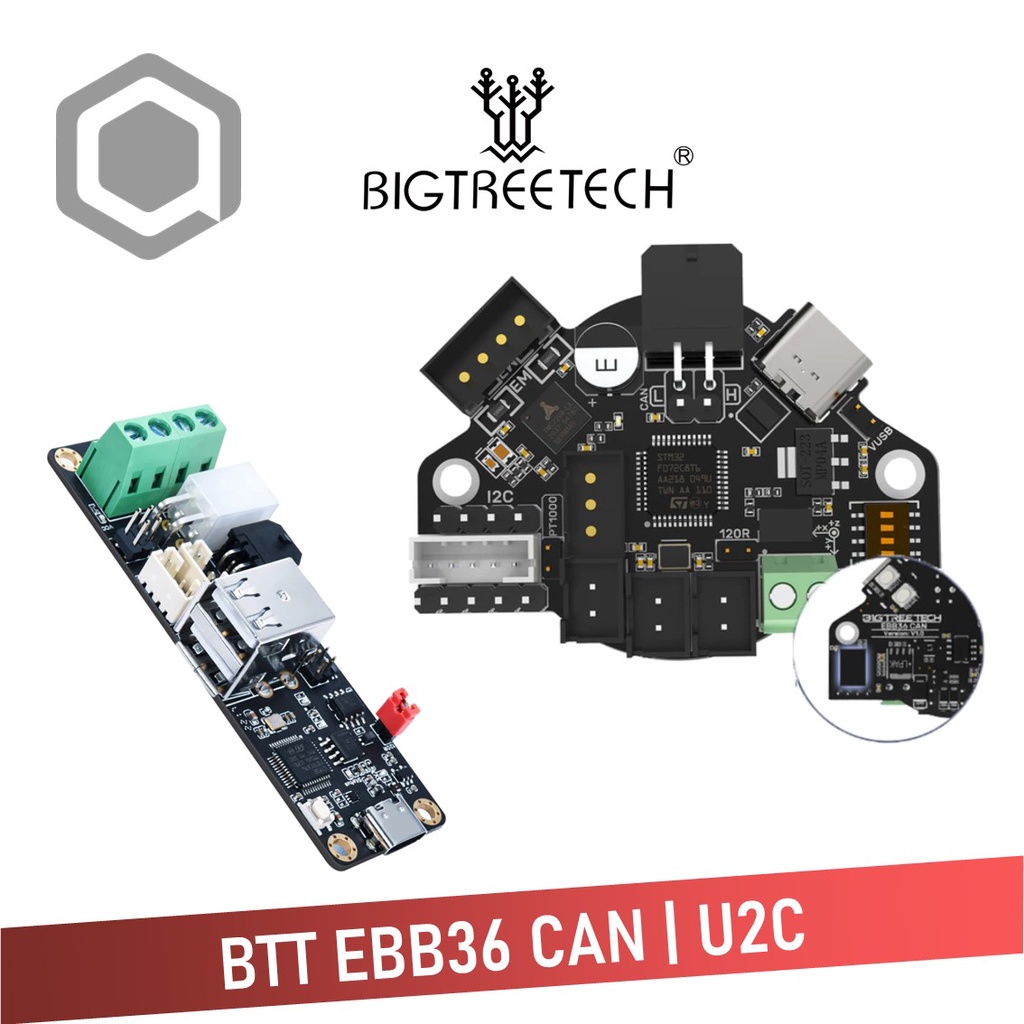 BIGTREETECH BTT EBB36 CAN BUS (Extruder Breakout Board) | U2C - Klipper ...