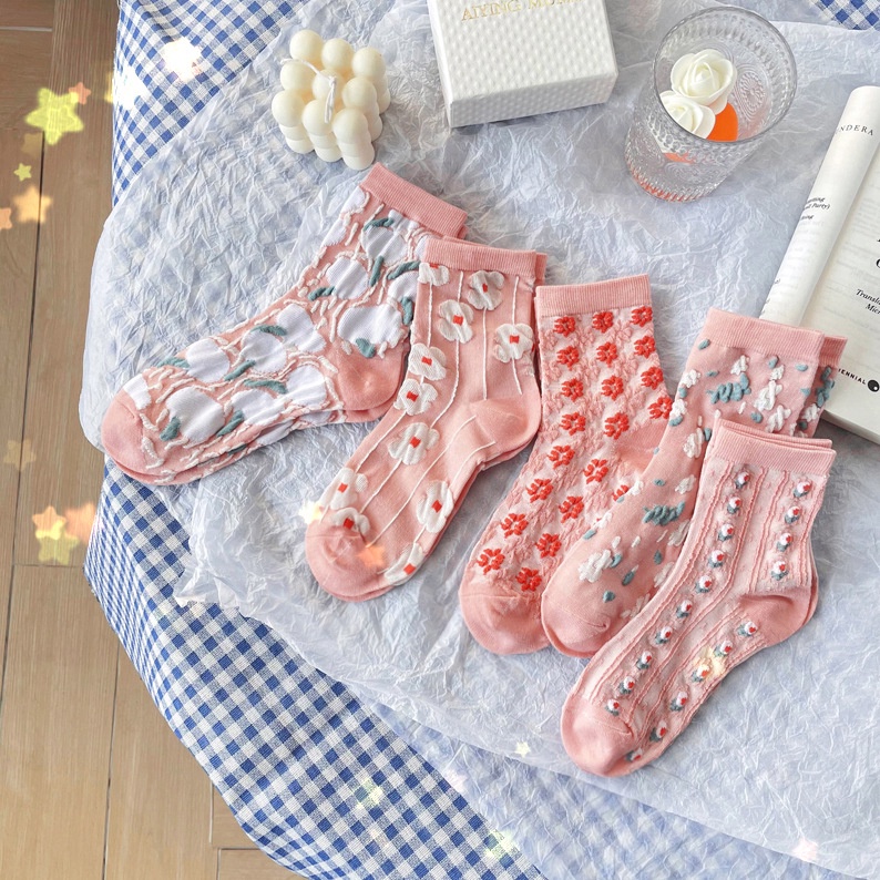 MALAYSIA READY STOCK!1 Pair of Korean Style Women/Lady Small Floral ...