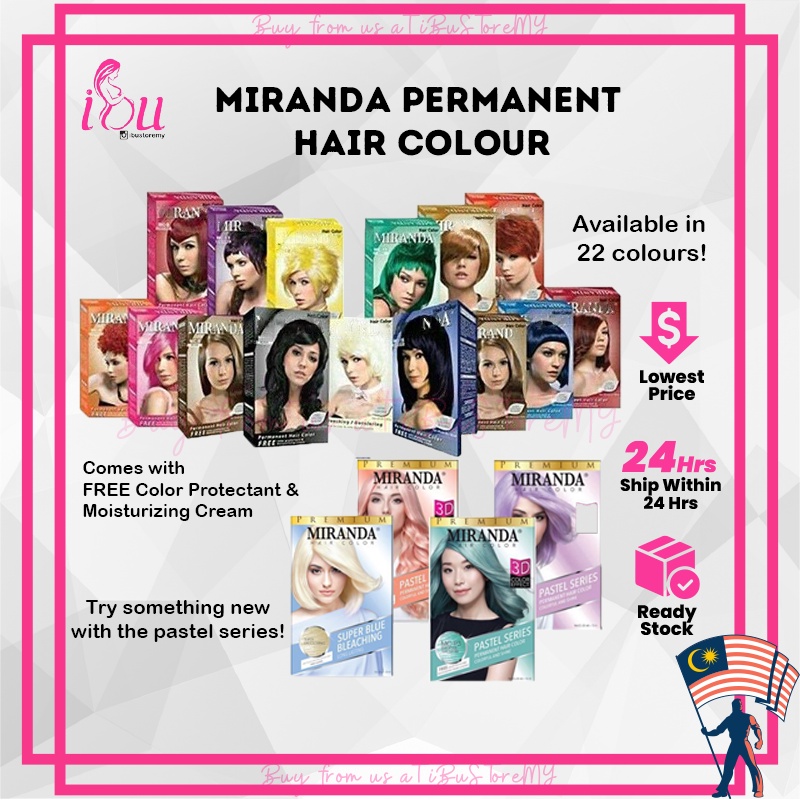 Miranda Premium Hair Color Miranda Hair Color Hair Dye Pastel Series ...
