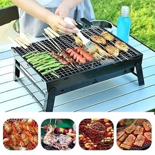 Portable Folding BBQ Grill Charcoal Barbecue for Camping Picnic Tempat ...