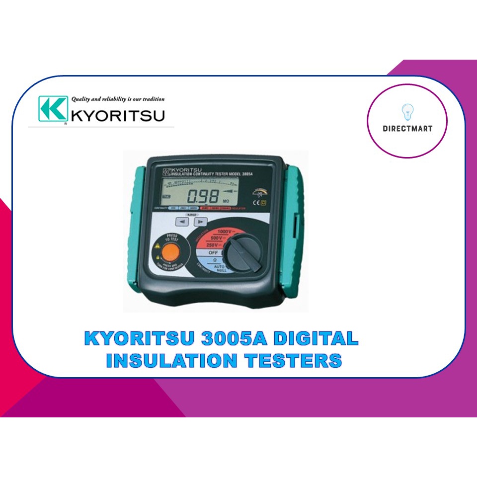 Kyoritsu 3005A Digital Insulation / Continuity Tester (Original ...