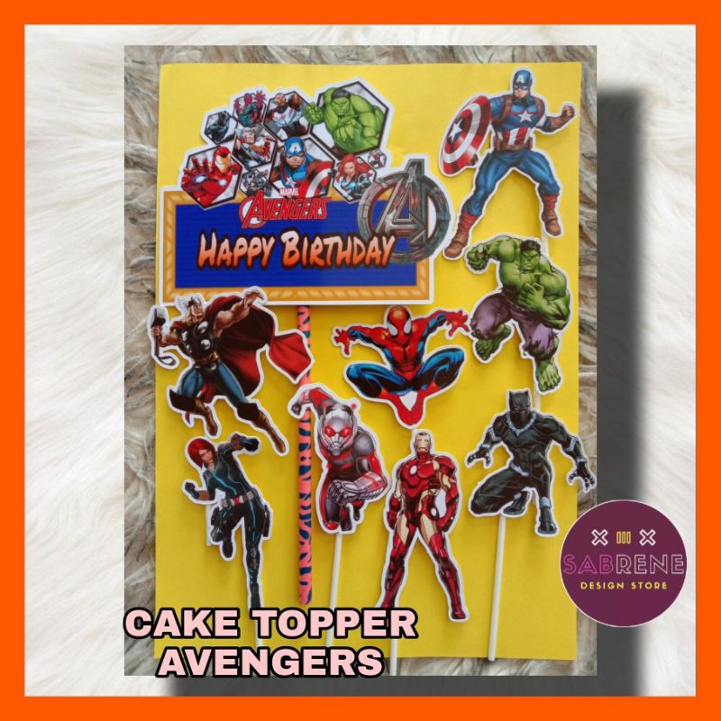 AVENGERS CAKE TOPPER READY STOCK | Shopee Malaysia
