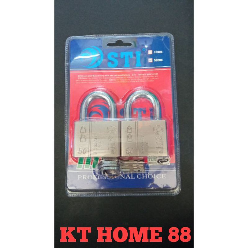 STI 50mm 4-masterkey double padlock set | Shopee Malaysia