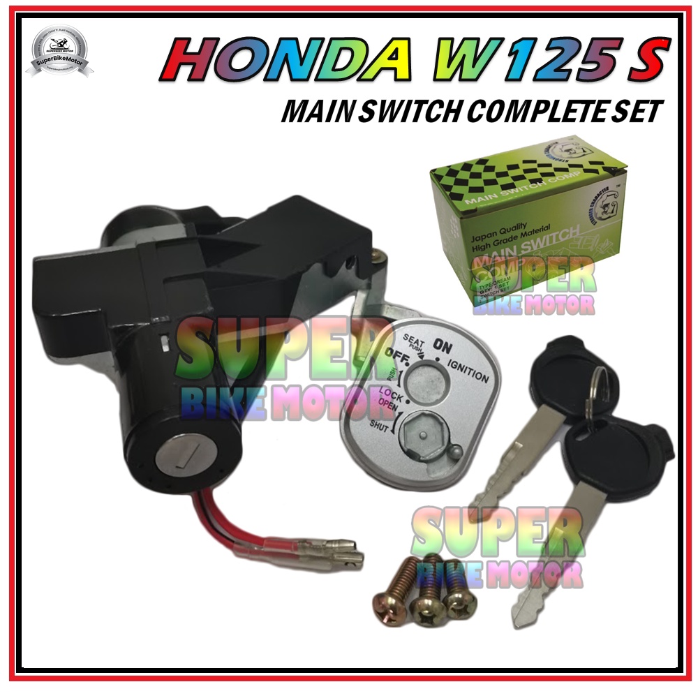 HONDA W125 S / WAVE125-S - Main Switch Complete Set / Kunci Set ...