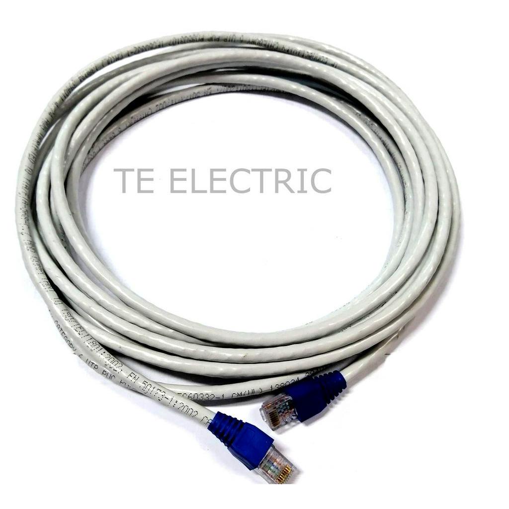 (6MTR) CAT 6 UTP CABLE WITH PLUG CATEGORY SIX DATA NETWORK LOOSE WIRE ...
