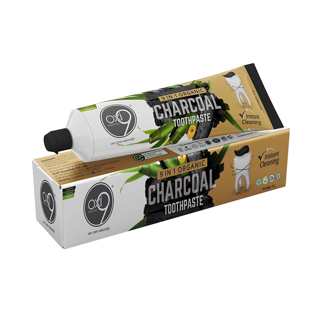 9 IN 1 Organic Charcoal Toothpaste / Ubat Gigi / Teeth Whitening ...