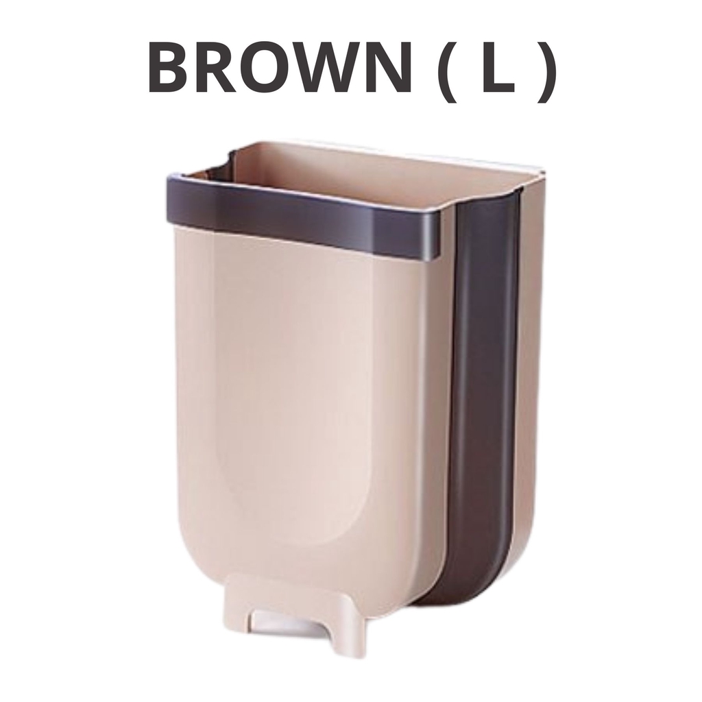 Foldable Dustbin Door Hanging Folding Trash Bin Kitchen Waste Bin ...