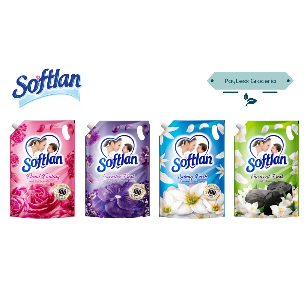 Softlan Fabric Softener Refill Pack 1.6L / 1600ml (1400ml + 200ml ...