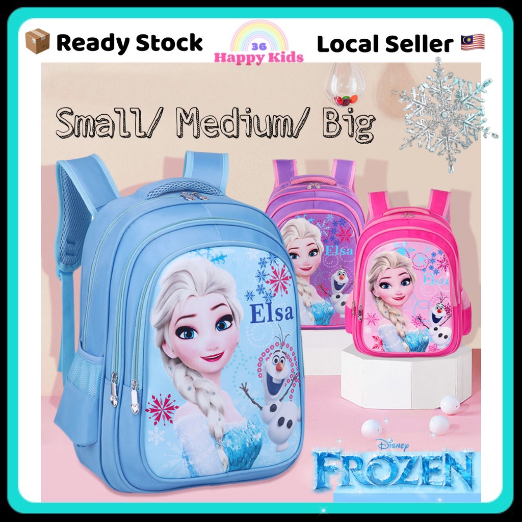 🎀Ready Stock🎀Kids School Bag Frozen Bag Baby Girl Backpack Beg Sekolah ...