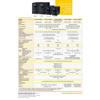 NEUROPOWER CRONUS 6KS EBM-192-7AH Cronus Series Cost-effective Double ...