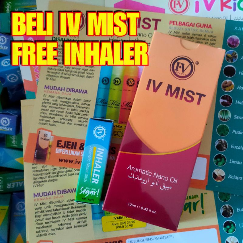 Iv Mist Original Dan Percuma Iv Inhaler Stok Tersedia Ada | Shopee Malaysia