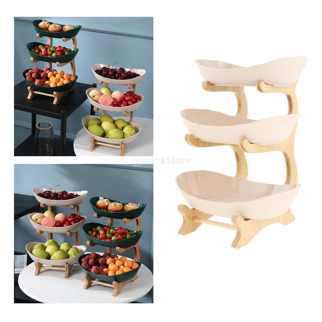 [PerfkMY] Fruit Plate Serving Bowl Food Server Display Stand Candy ...
