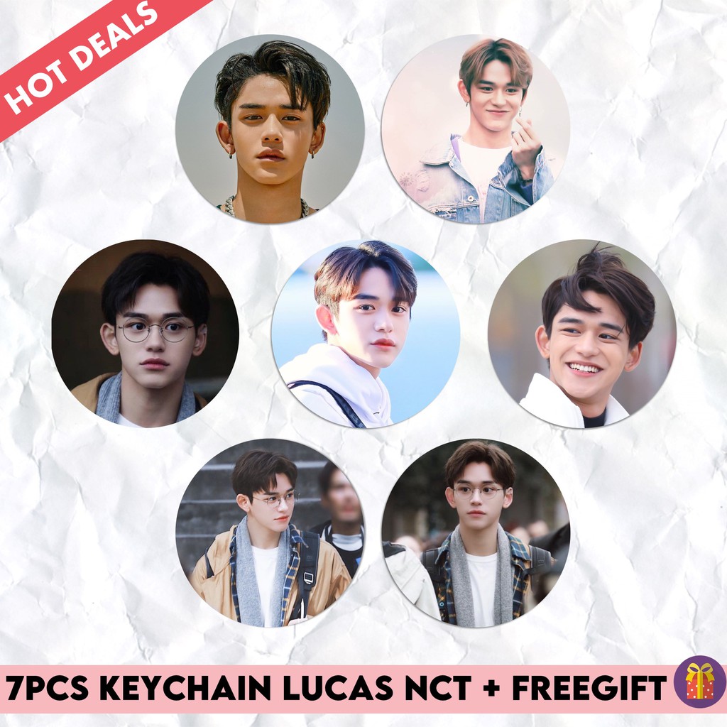 (7PCS) KEYCHAIN LUCAS NCT SIZE 58MM + FREEGIFT | Shopee Malaysia