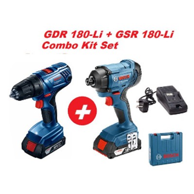 Combo Set Bosch GDR 180-LI Professional + GSR 180-LI Professional ...