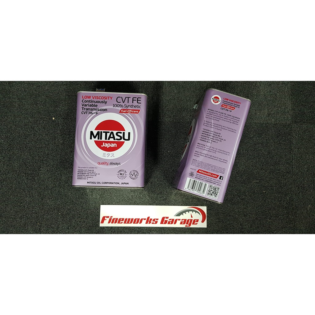 MITASU 311 LOW VISCOSITY CONTINUOUSLY VARIABLE TRANSMISSION FLUID CVTF ...