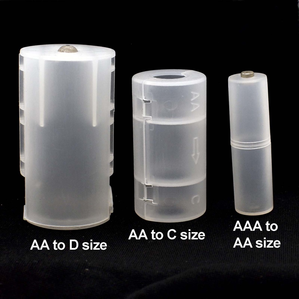 AAA AA C D Battery Converter Adapter Batteryies Holder Durable Case ...