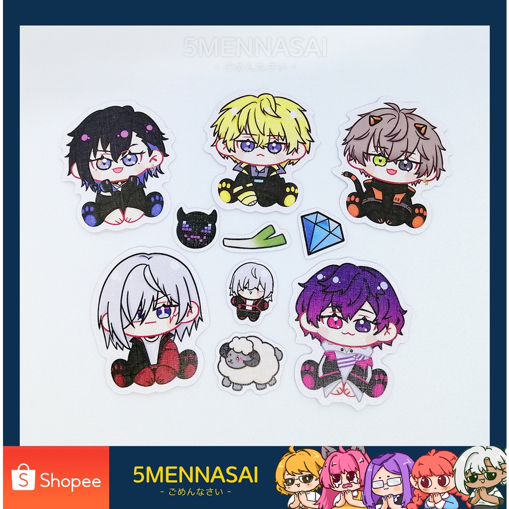 Vtuber NOCTYX (Sit Down Ver.) Stickers Set [Nijisanji EN] | Shopee Malaysia