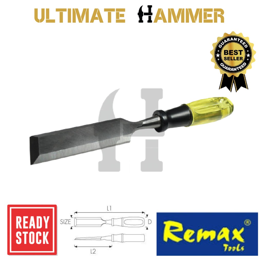 [100% ORIGINAL] REMAX FIRMER BEVEL EDGE WOOD CHISEL, HEAVY DUTY WOOD ...