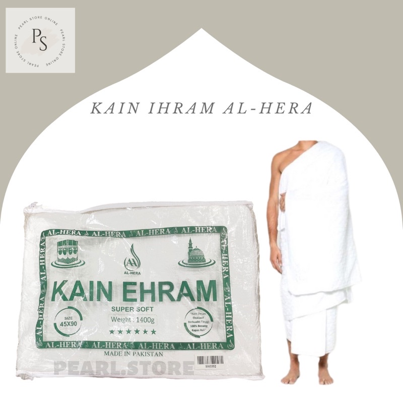 Kain Ihram Al-Hera For Hajj And Umrah 1400gm | Shopee Malaysia