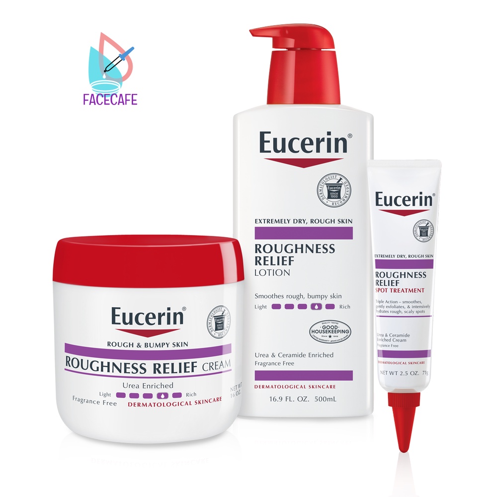 Eucerin Roughness Relief Lotion Fragrance Free, 16.9 fl oz (500 ml ...