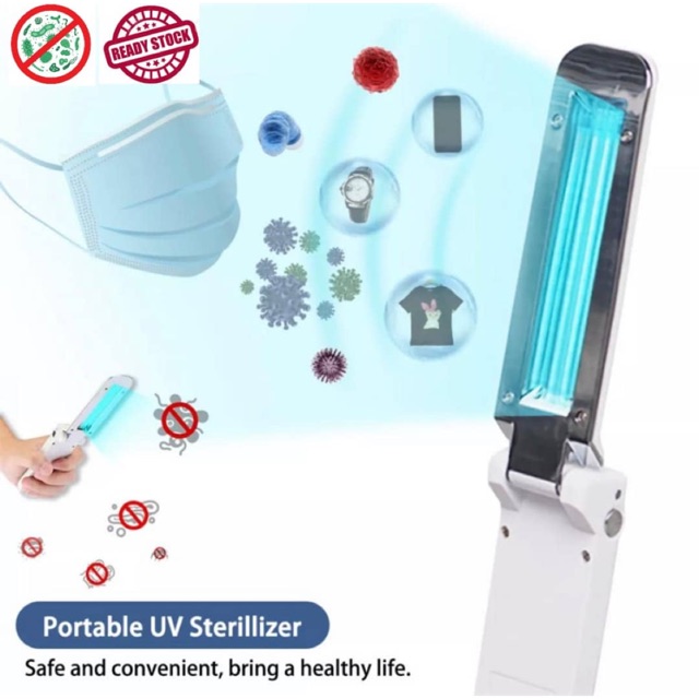 Portable Foldable Small UVC Lamp USB Powered Germicidal Sterilisation ...