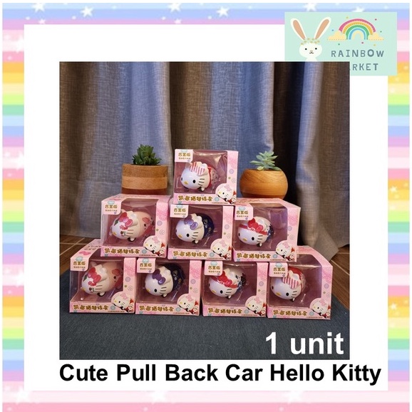 [READY STOCK] Cute Cartoon Hello Kitty Pull Back Toy Car For Kid ...