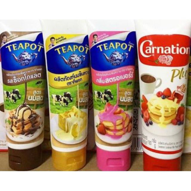 Susu Teapot/Carnation/Palace Viral Thailand Halal (180g Tube) | Shopee ...