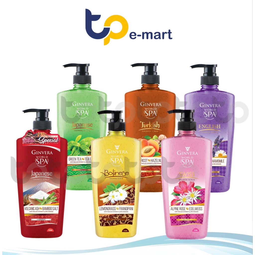 Ginvera World Spa Shower Scrub 750ml | Shopee Malaysia