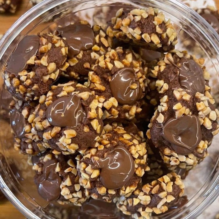 (KUIH RAYA) Choc Nutella Drop Cookies By El | Shopee Malaysia