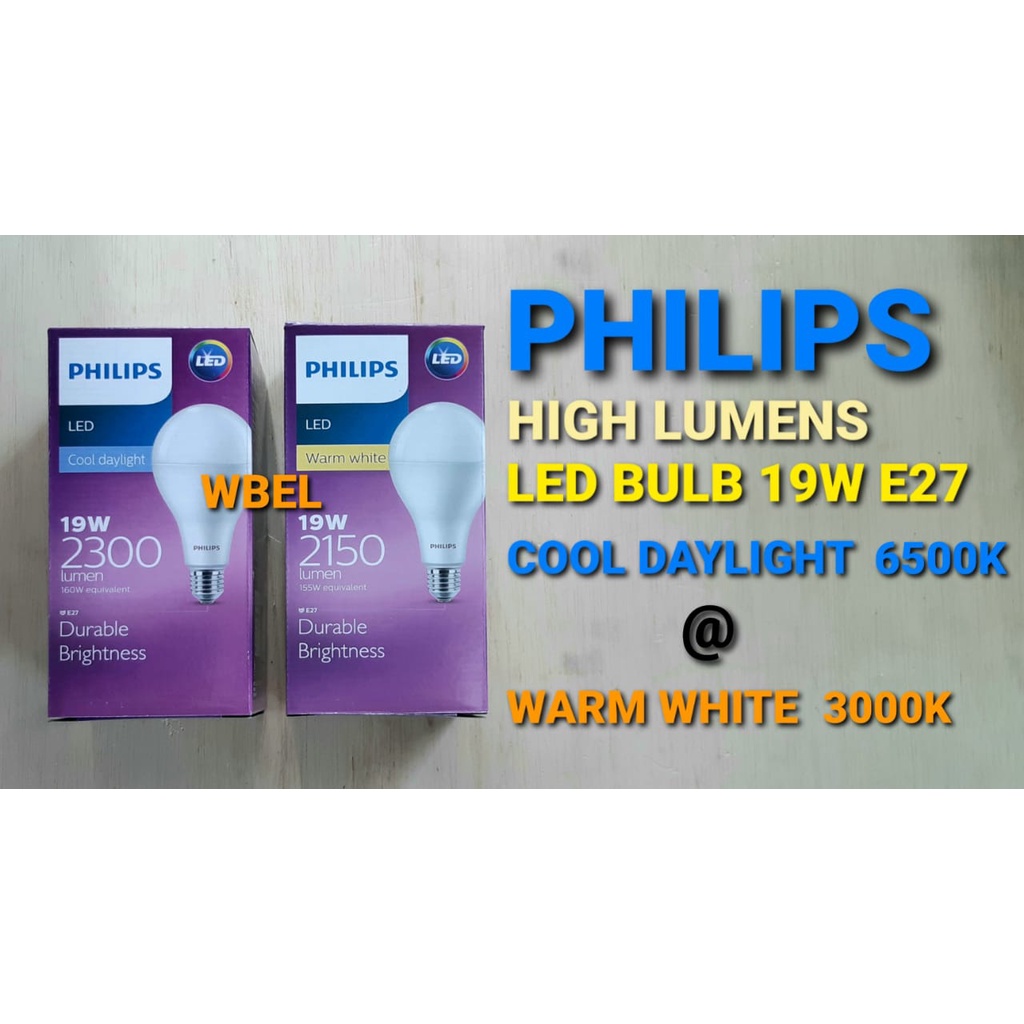 Philips High Lumen LED Bulb 19W (Cool Daylight) | Shopee Malaysia