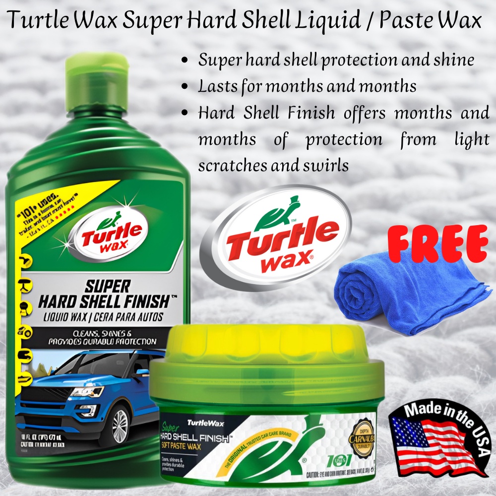 (100% Genuine Product) Turtle Wax Super Hard Shell Liquid Wax / Paste ...