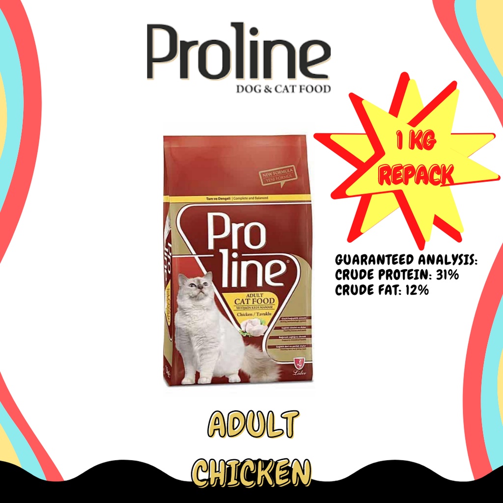 PROLINE PREMIUM ADULT CAT DRY FOOD 1KG-REPACK | Shopee Malaysia