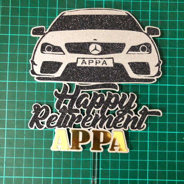 BMW, Mercedes car glitter customize cake topper (3 colors) | Shopee ...