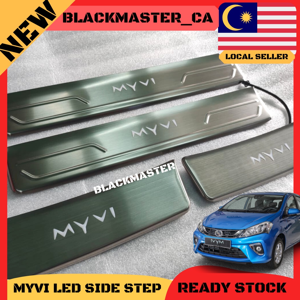 NEW Myvi G3 2018-2020 LED Side Step READYSTOCK Side Steel Plate cover ...