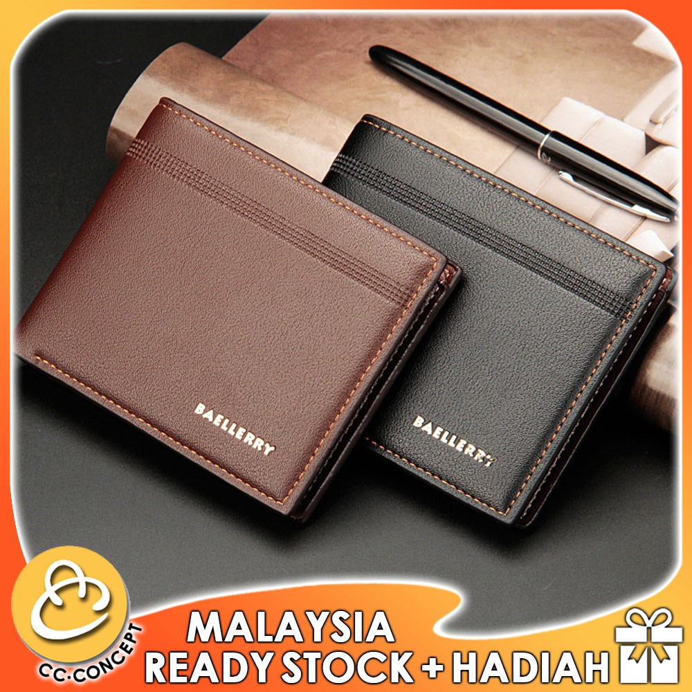 CC CONCEPT Baellerry Korea Fashion Men Wallet Short Wallet Bifold ...