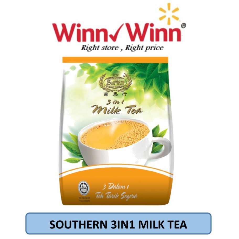 SOUTHERN 3IN1 INSTANT MILK TEA (15 sachets X 30 G ) ( HALAL ) | Shopee ...