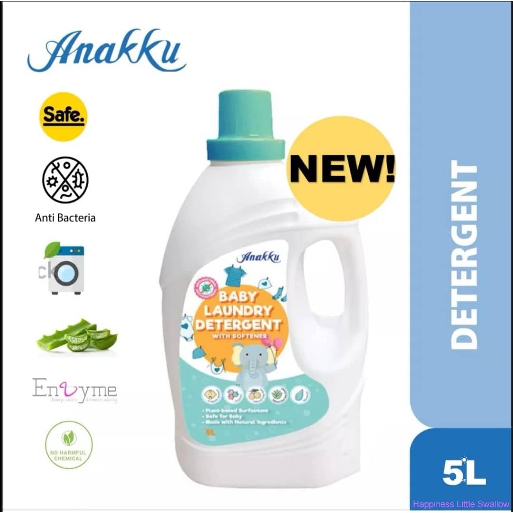 Anakku Detergent With Softener Bottle 5000ml / 5L (165-7500) | Shopee ...