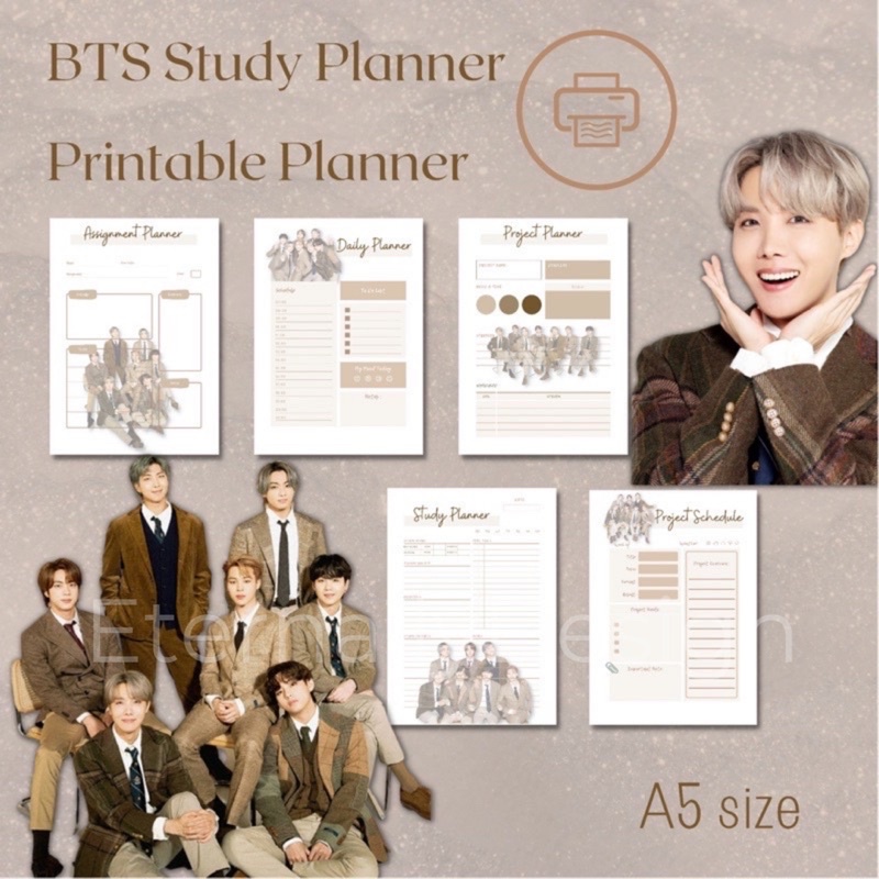[PDF] BTS STUDENT PLANNER - BTS planner | Printable PDF Planner Template | Study Planner ...
