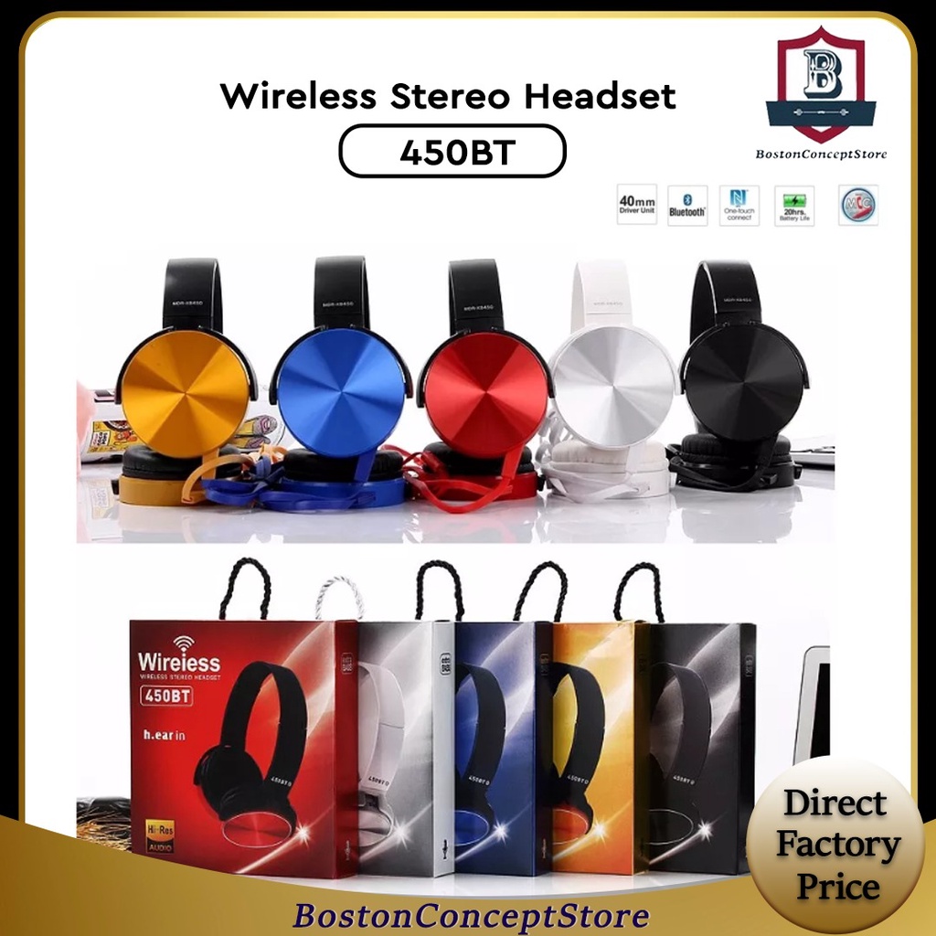Sony 450BT Wireless Stereo Headset With Extra Bass | Shopee Malaysia