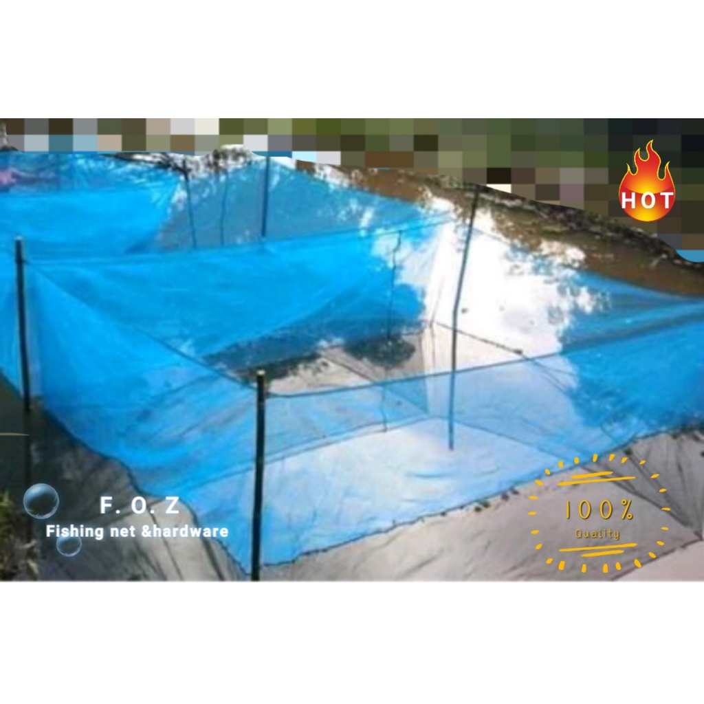 Jaring sangkar biru bela ikan anak Pukat asuhan anak ikan jaring kolam ...