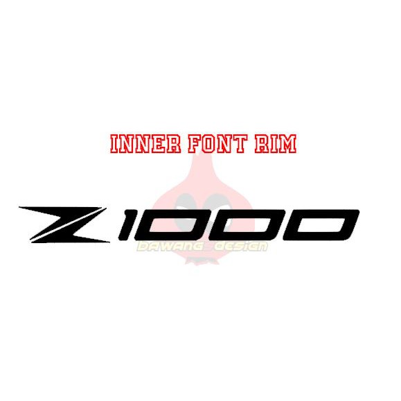 Inner Rim Decals Font Z1000 Kawasaki Superbike | Shopee Malaysia