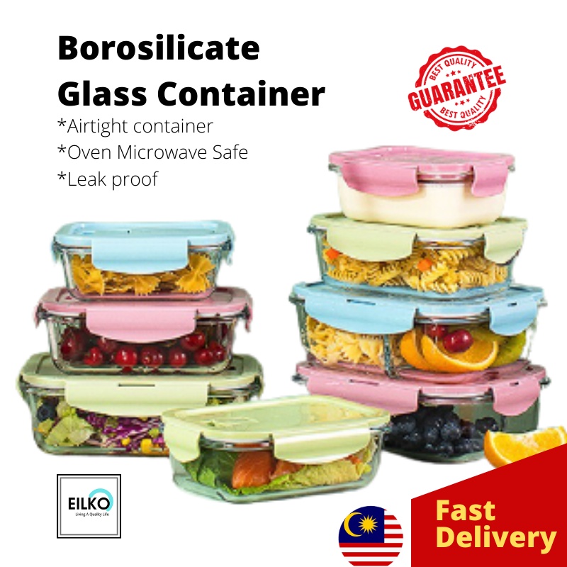 Heat Resistance Borosilicate Glass Microwave-able Airtight Rectangle ...